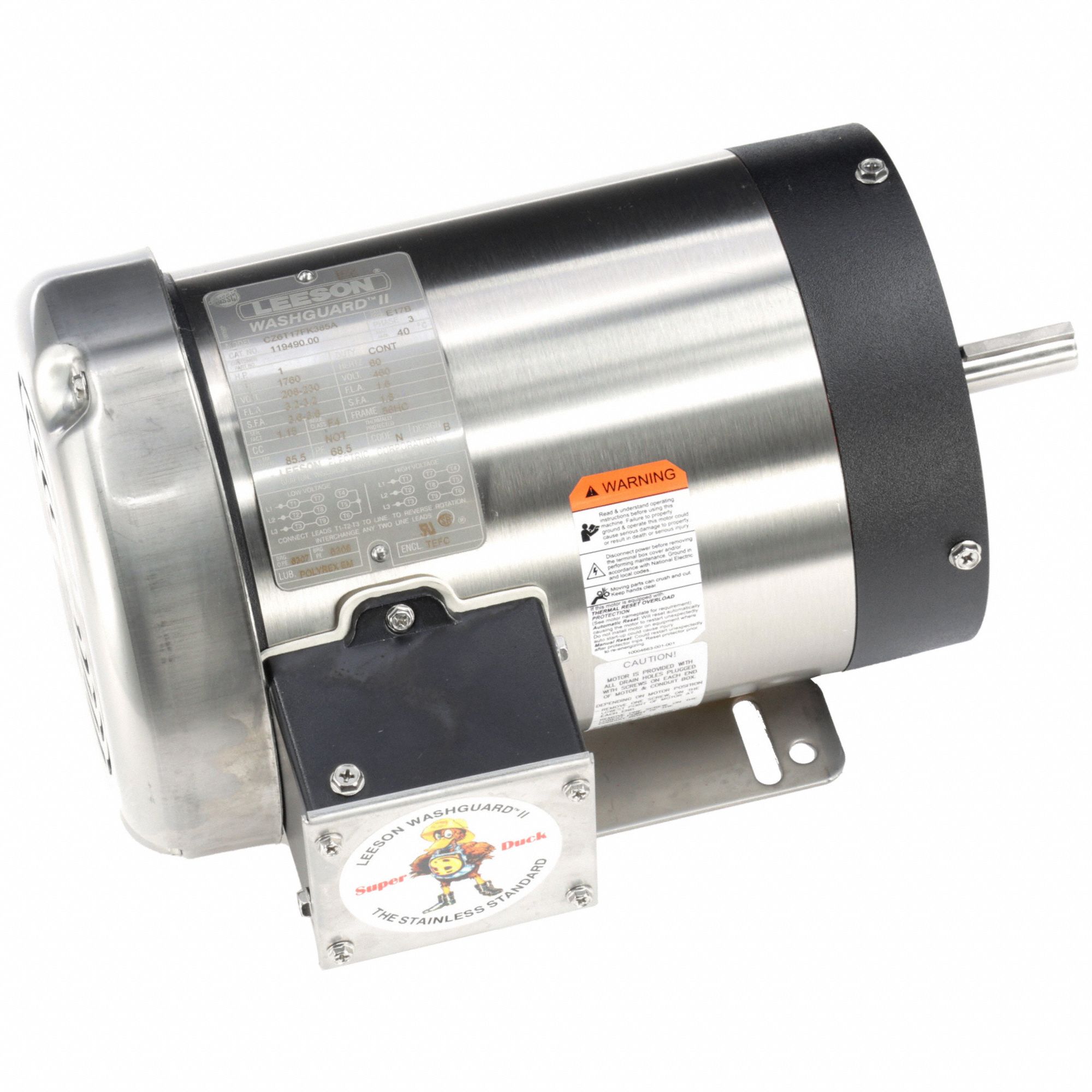 LEESON, Three-Phase, 1 hp Horsepower, Washdown Motor - 798KM1|119490.00 ...