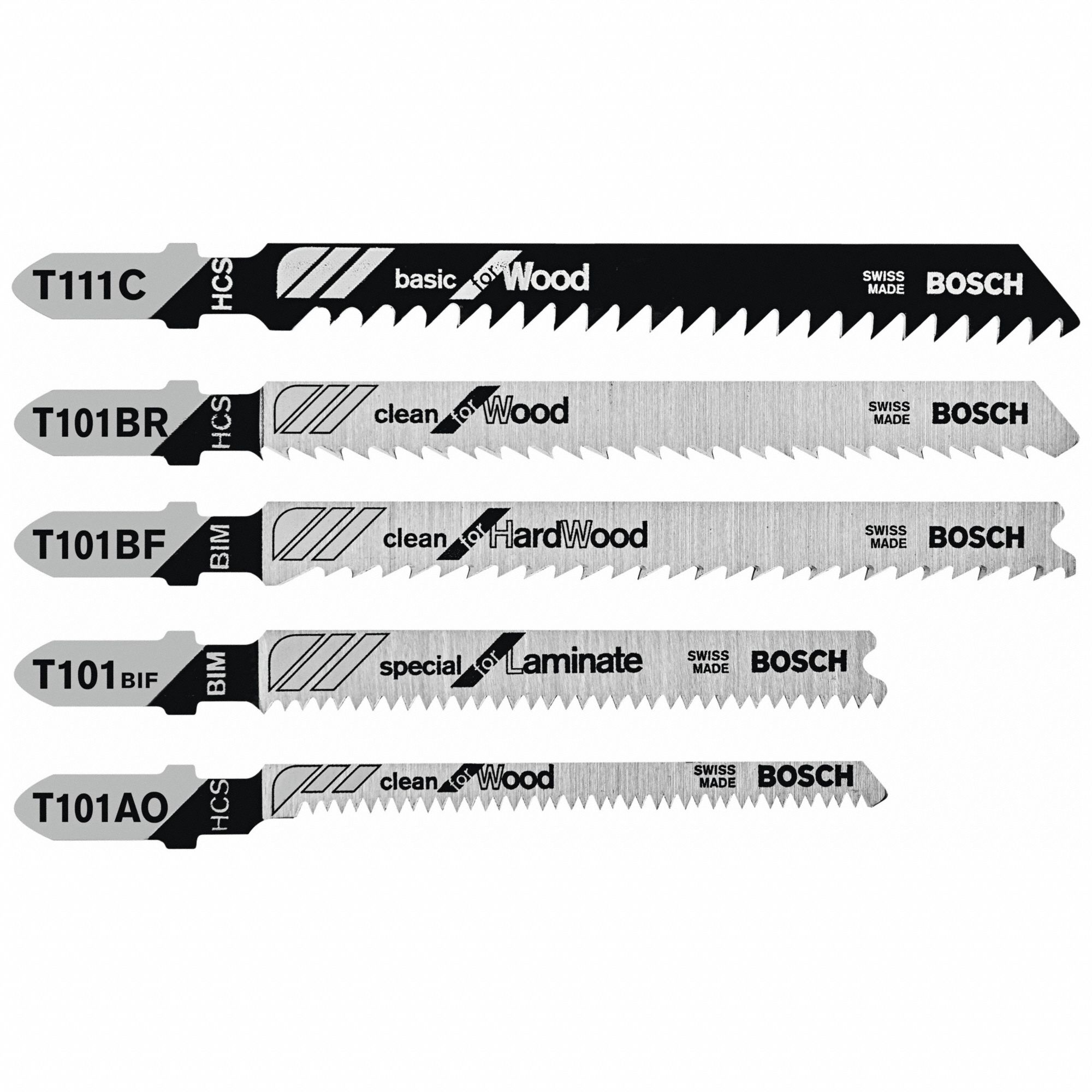 BOSCH, 10/14/20/8, 3 in_3 1/4 in_4 in Blade Lg, Jigsaw Blade - 799V59 ...