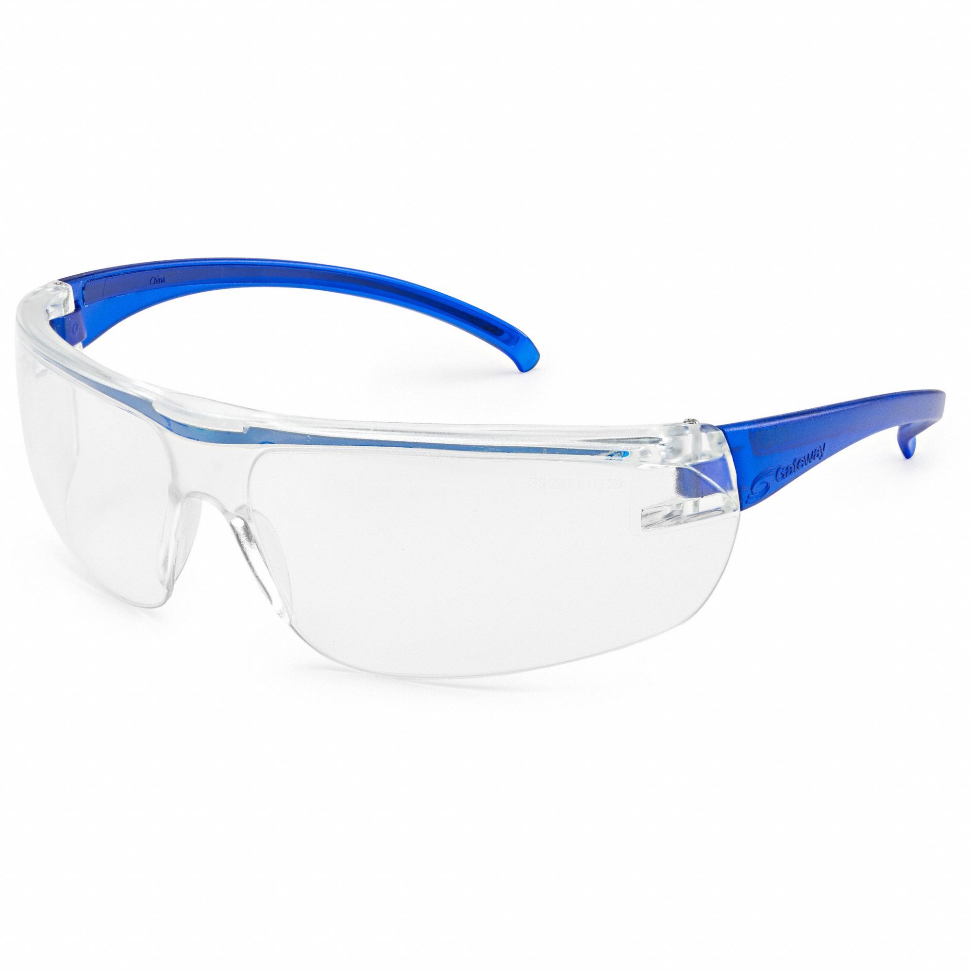 GATEWAY, Clear Lens, Frameless, Metal Detectable Safety Glasses ...