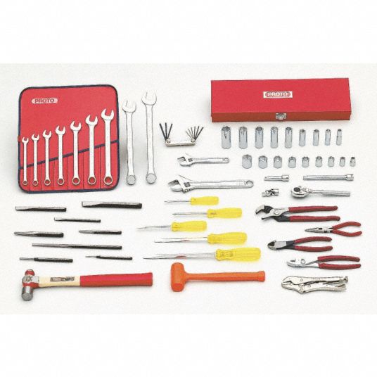 PROTO, 62 Total Pcs, SAE, Master Tool Set - 7A053|J99201 - Grainger
