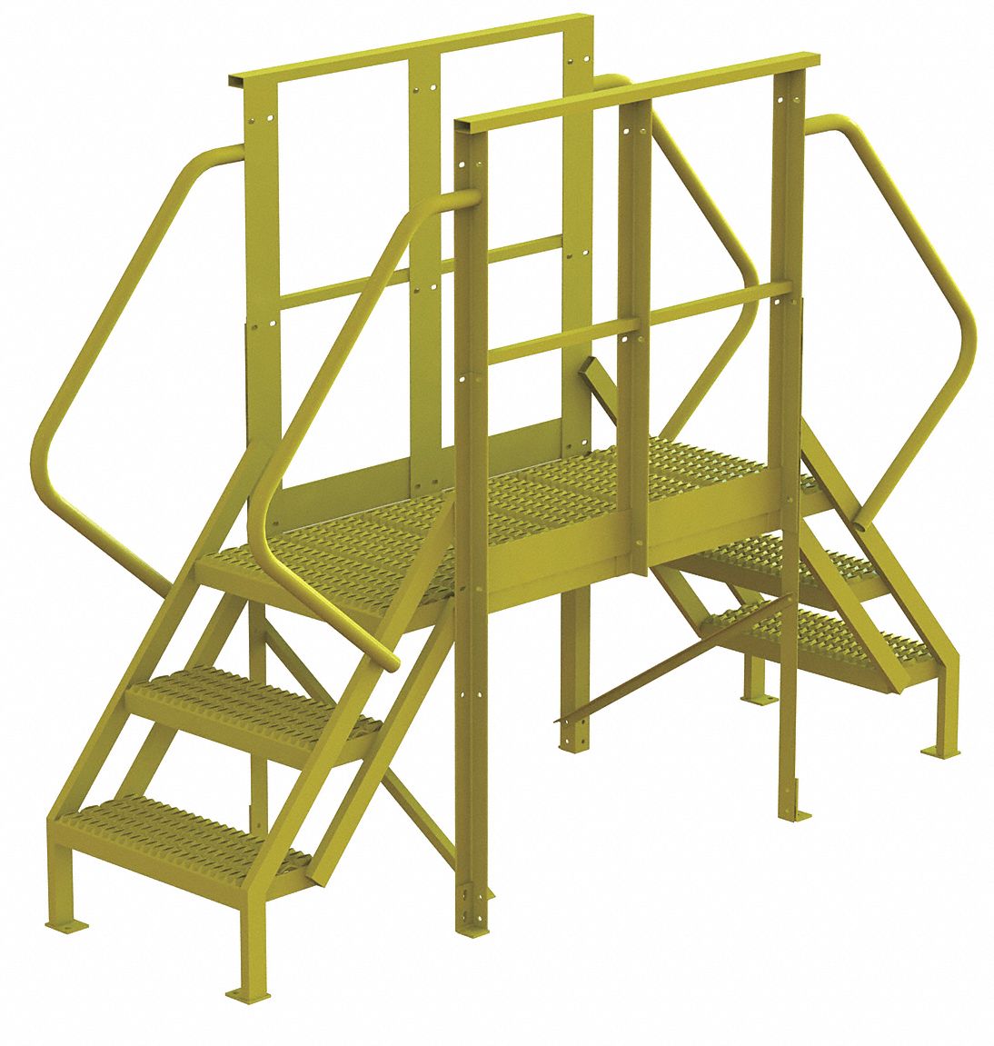 TRI-ARC, 2.5 ft Platform Ht, Steel, Crossover Bridge - 7CY75|7CY75 ...