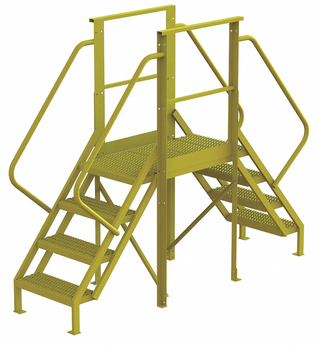 TRI-ARC, 3.3 ft Platform Ht, Steel, Crossover Bridge - 7CY78|7CY78 ...