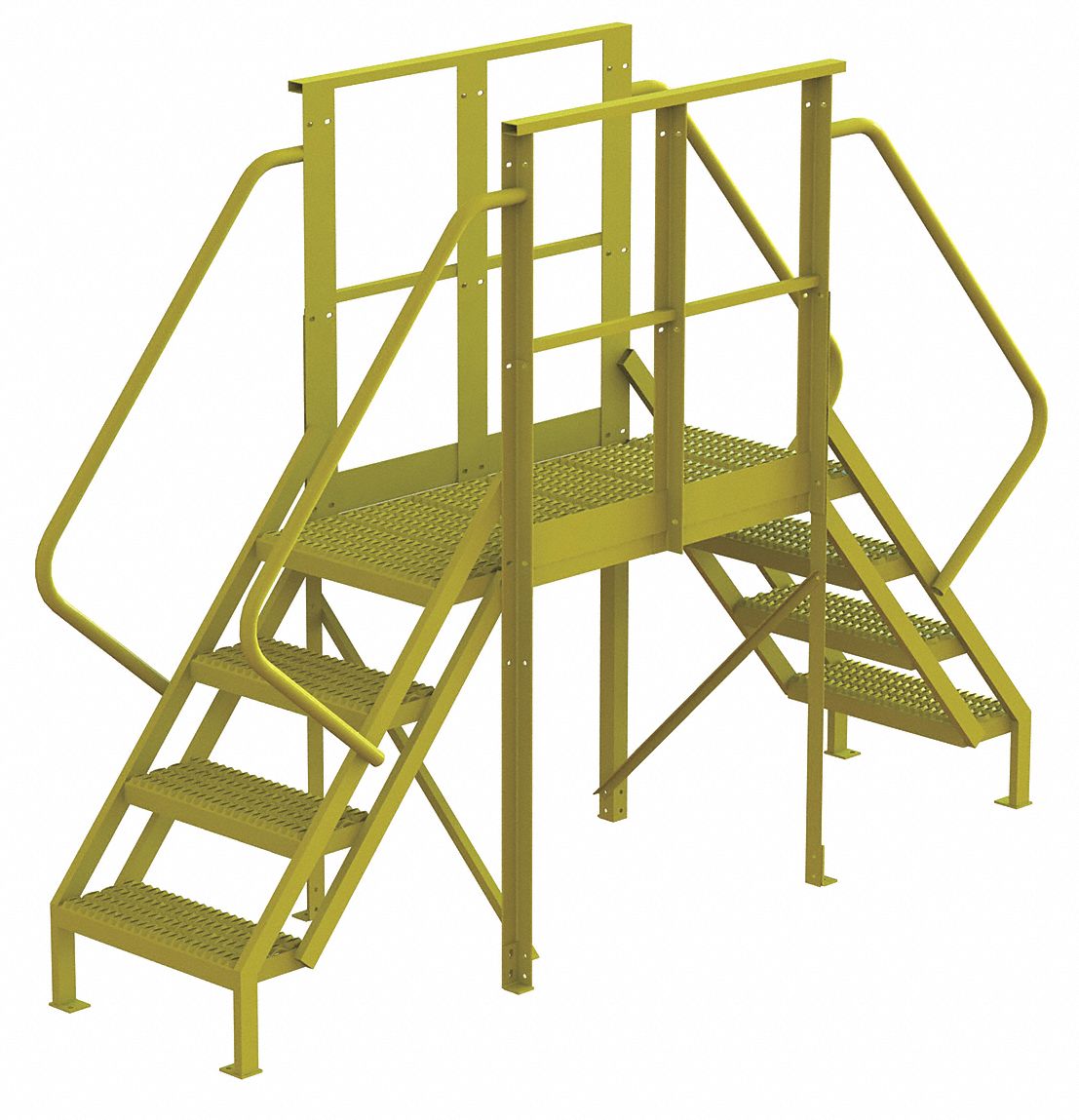 TRI-ARC, 3.3 ft Platform Ht, Steel, Crossover Bridge - 7CY79|7CY79 ...
