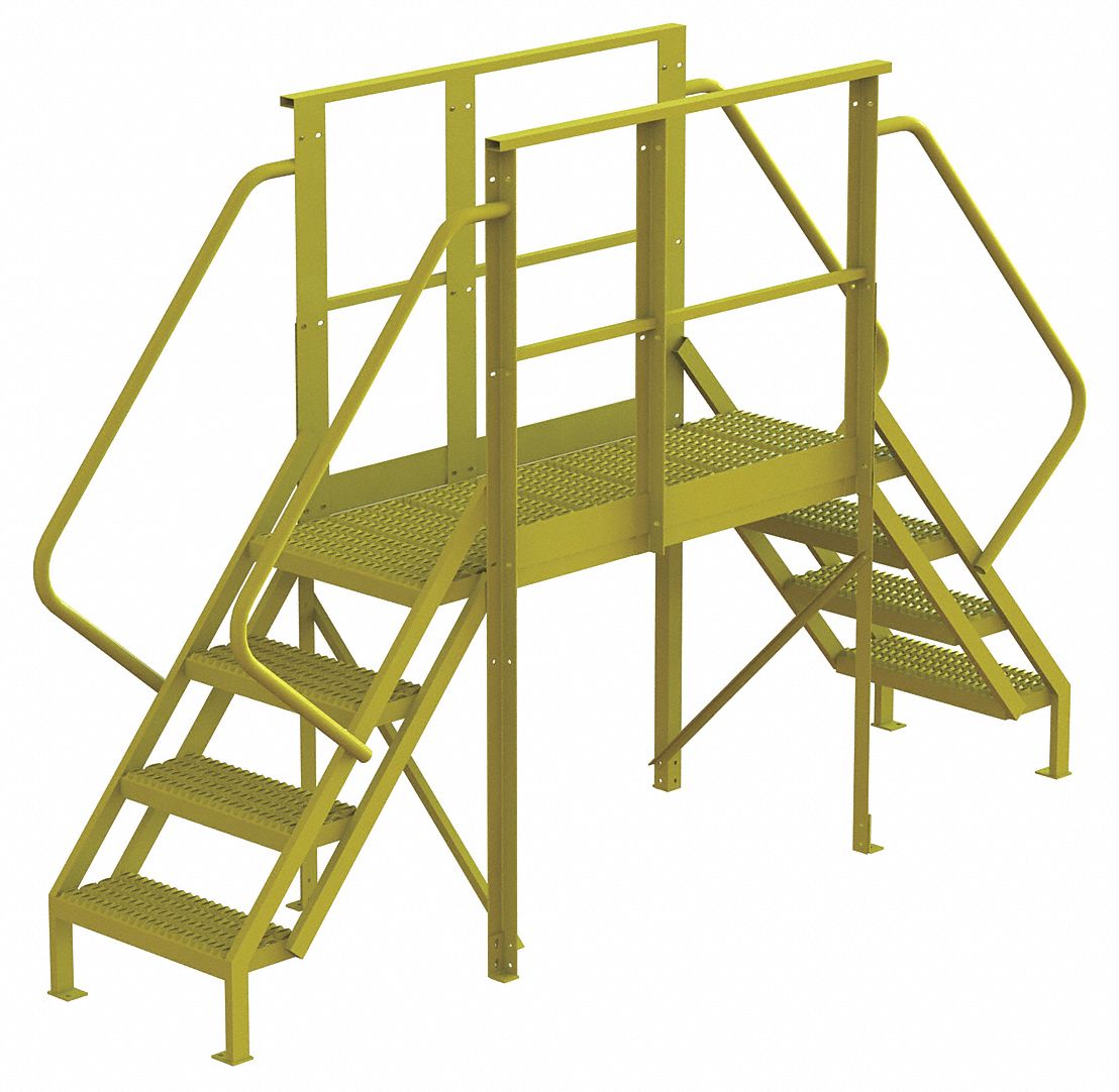 TRI-ARC, 3.3 ft Platform Ht, Steel, Crossover Bridge - 7CY80|7CY80 ...