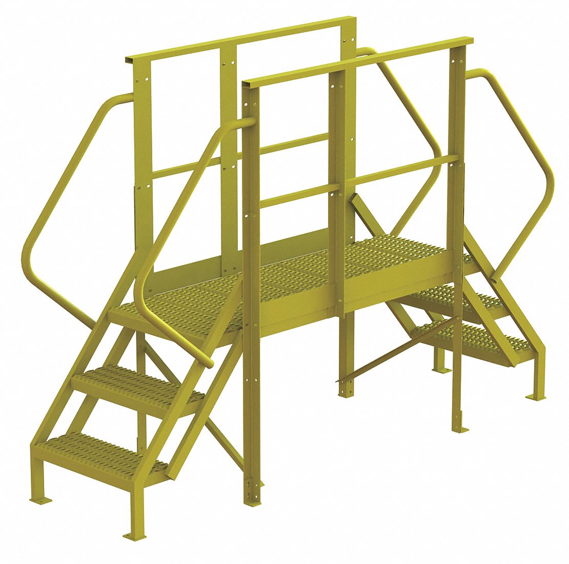 TRI-ARC, 2.5 ft Platform Ht, Steel, Crossover Bridge - 7CY92|7CY92 ...
