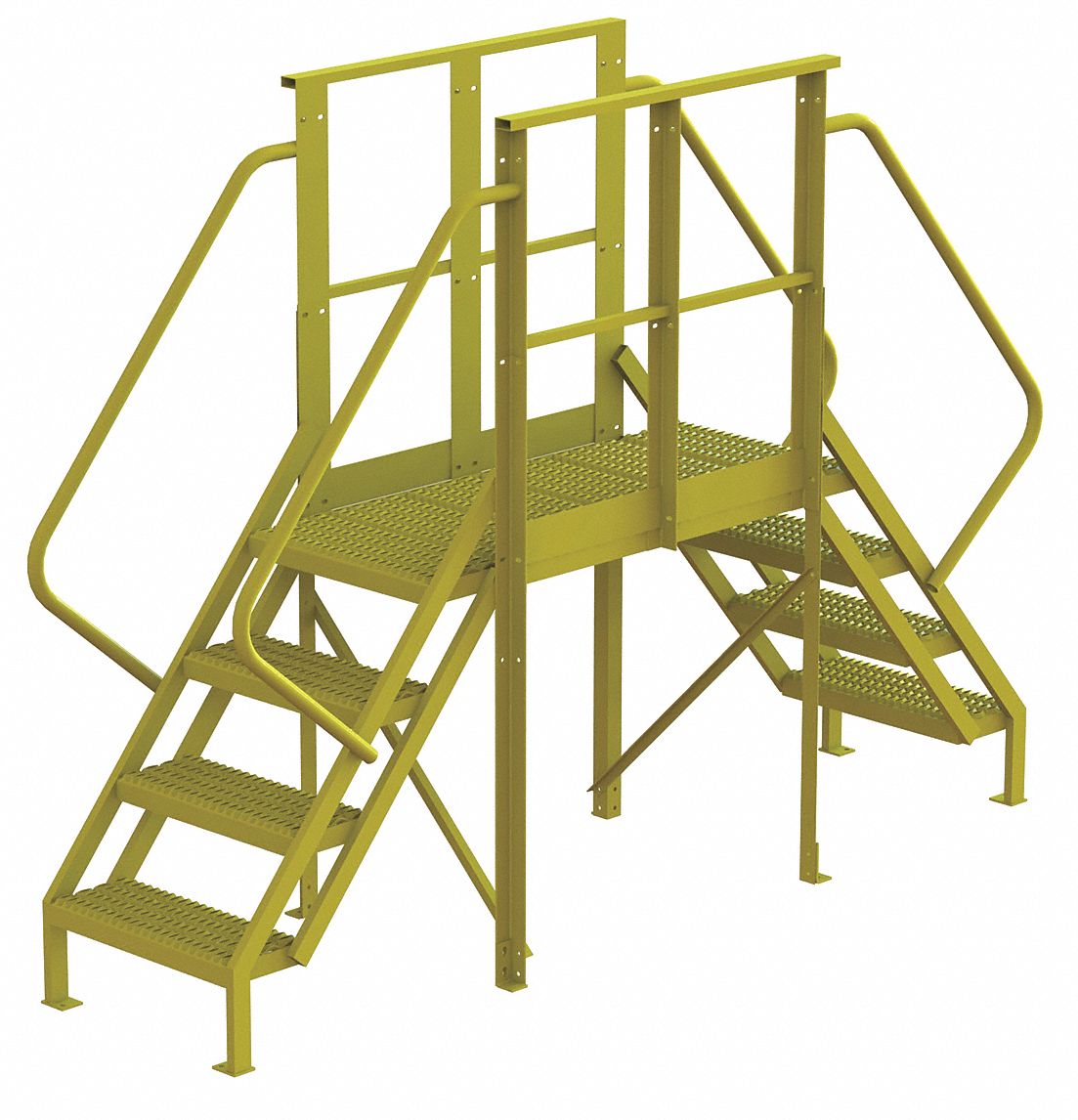 TRI-ARC, 3.3 ft Platform Ht, Steel, Crossover Bridge - 7CY95|7CY95 ...