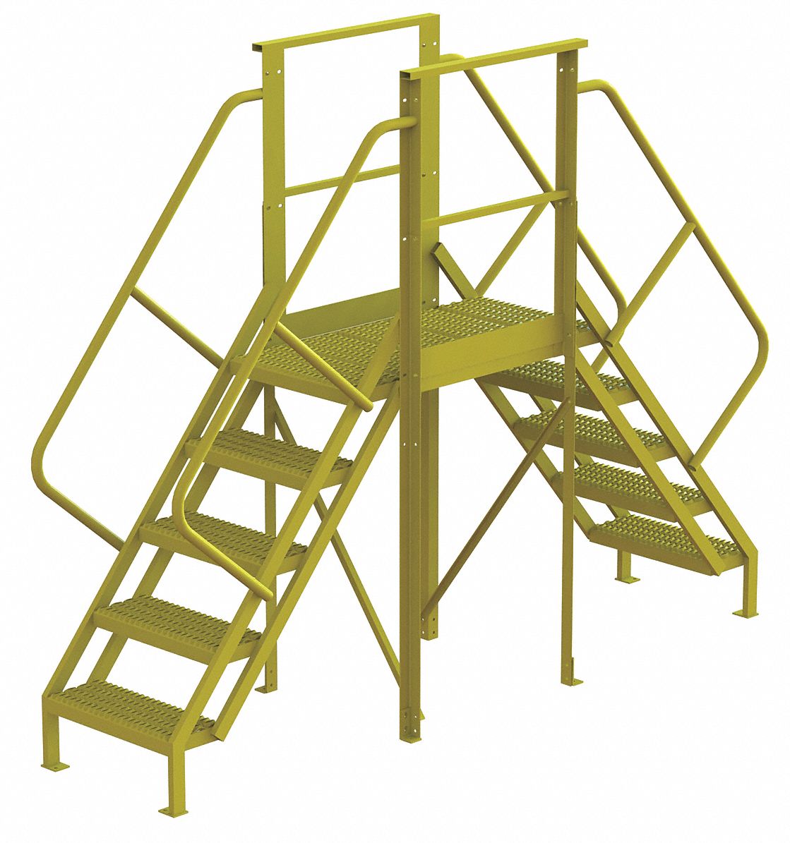 TRI-ARC, 4.2 ft Platform Ht, Steel, Crossover Bridge - 7CY98|7CY98 ...