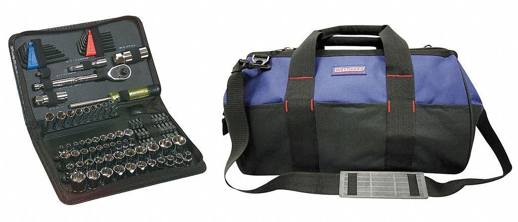 Socket Wrench Set, Socket Size Range 5/32 in to 13/16 in, 4mm to 19mm ...