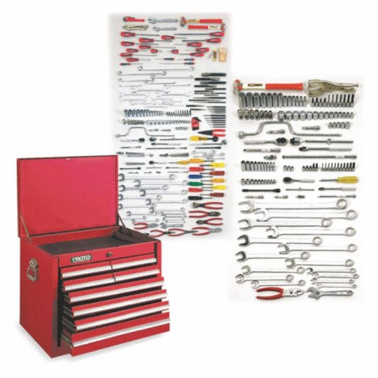 PROTO, 237 Total Pcs, SAE, Master Tool Set - 7DE39|7DE39 - Grainger