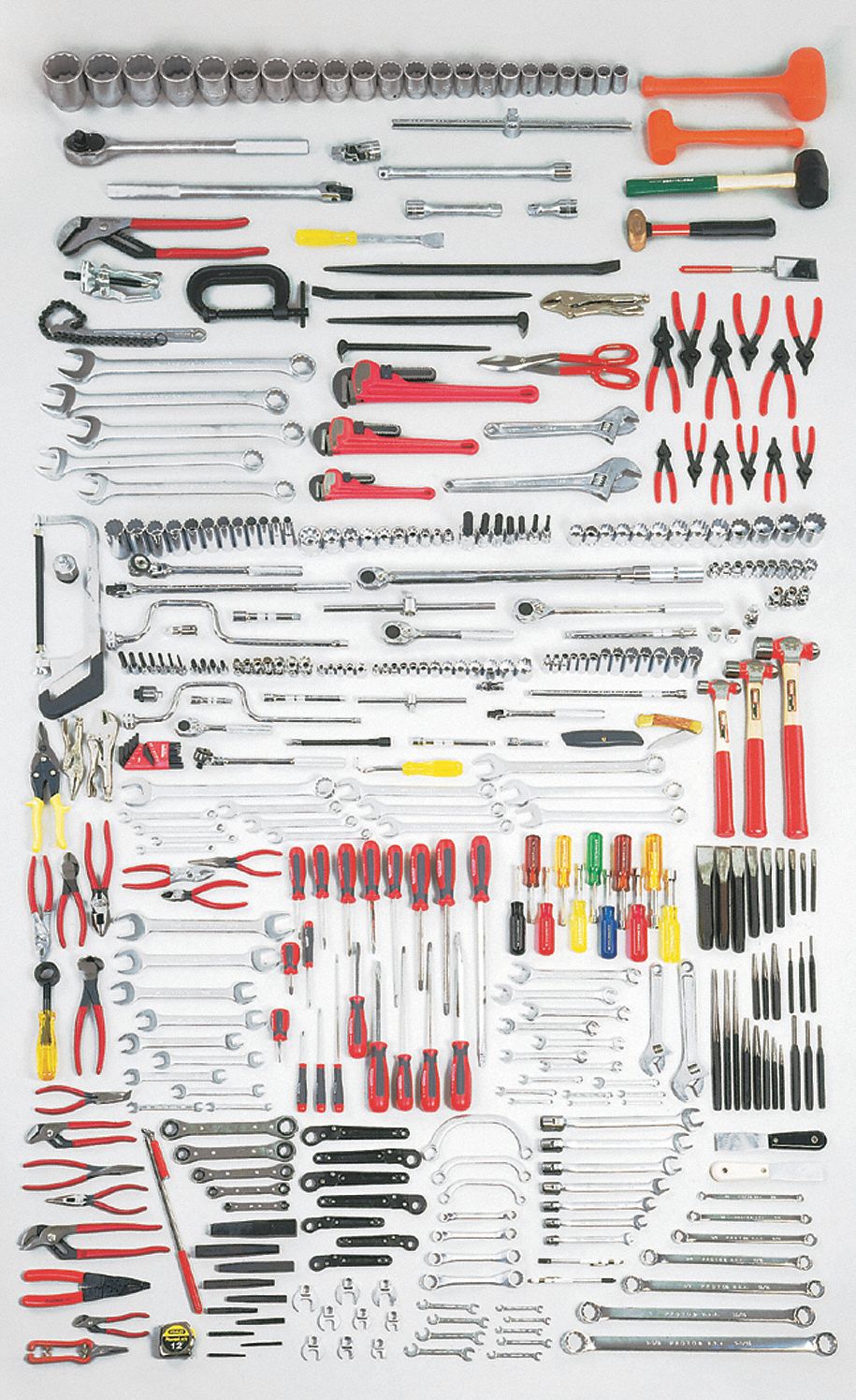 PROTO, 395 Total Pcs, SAE, Master Tool Set - 7E223|J99680 - Grainger