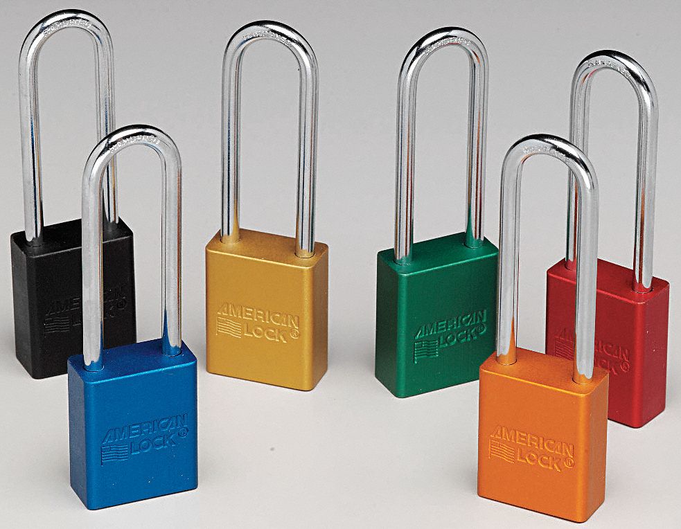 Keyed Different, Aluminum, Keyed Padlock - 7Y519|7Y519 - Grainger