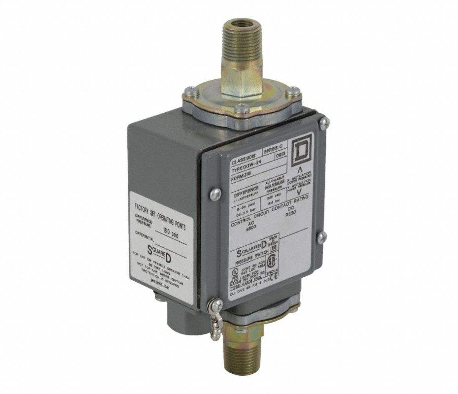 SQUARE D Interruptor d/Presión,0a175psi,Diafragma - Interruptores de ...
