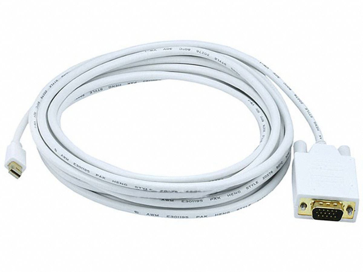 MONOPRICE, Mini DisplayPort Male to VGA Male Connection, 15 ft Cable Lg ...