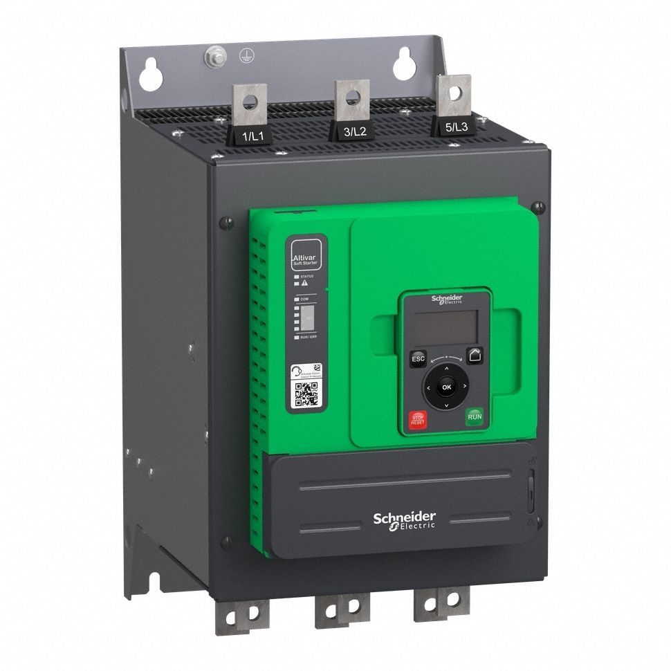 SCHNEIDER ELECTRIC, 208 to 690V AC, 140 A Output Current, Soft Start ...