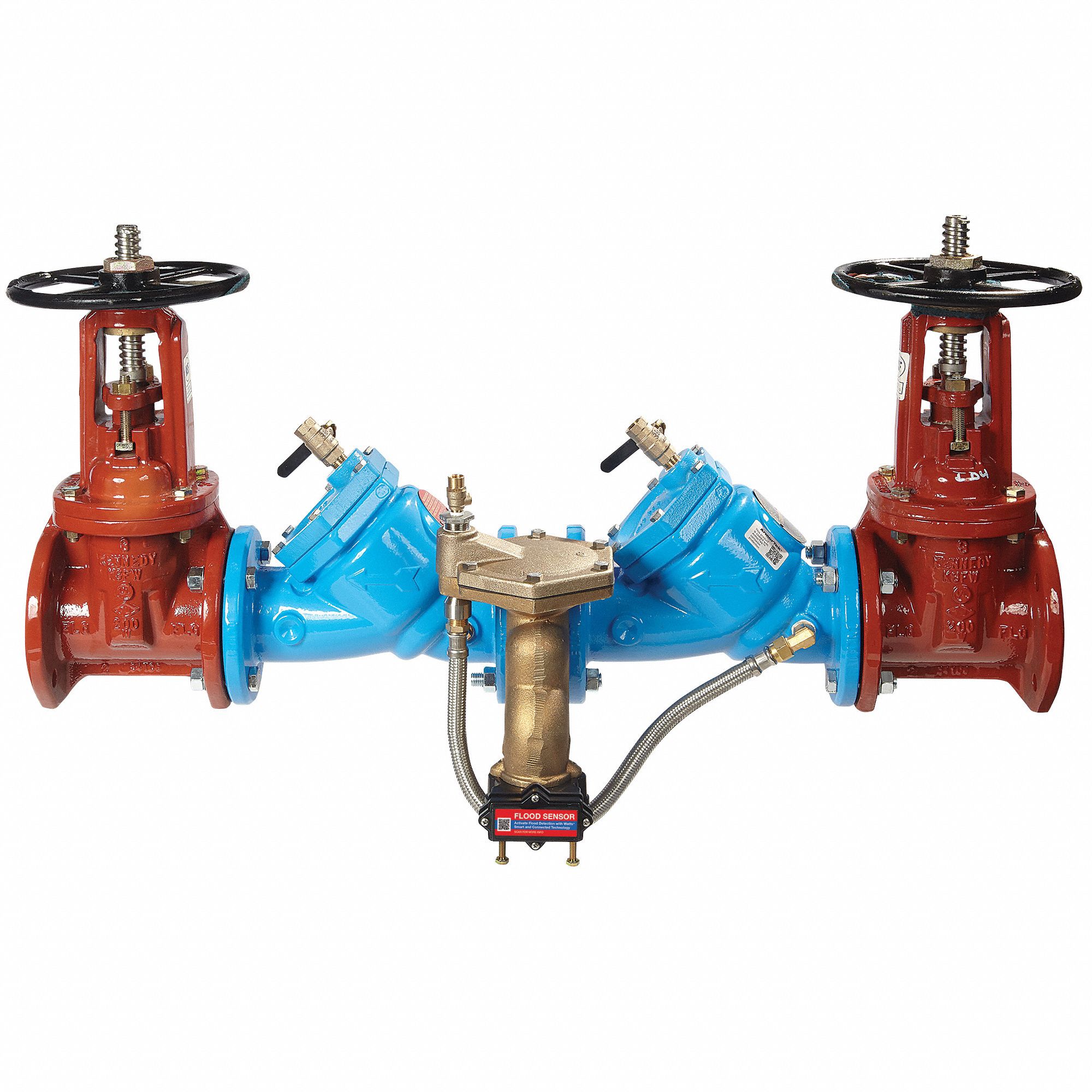 WATTS, LF909 Large, with Flood Detection Sensor, Reduced Pressure Zone Assembly - 793PG2|LF909 ...