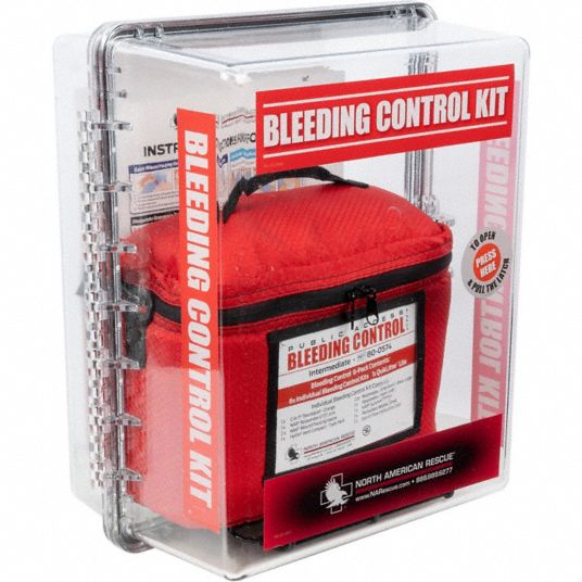 NORTH AMERICAN RESCUE, Plastic Cabinet, 6 People Served, Bleeding ...