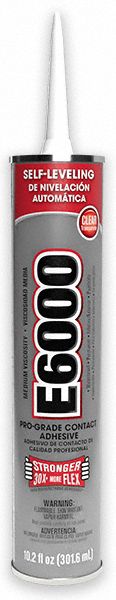 ECLECTIC, E6000, 10.2 fl oz, Construction Adhesive - 837ZN0|800721 ...
