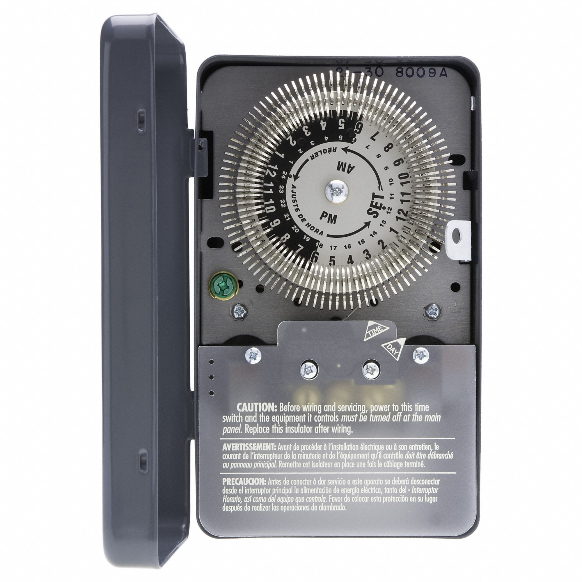 TORK, 24 hr, 120/208-277V AC, Electromechanical Timer - 483A23|8009A ...