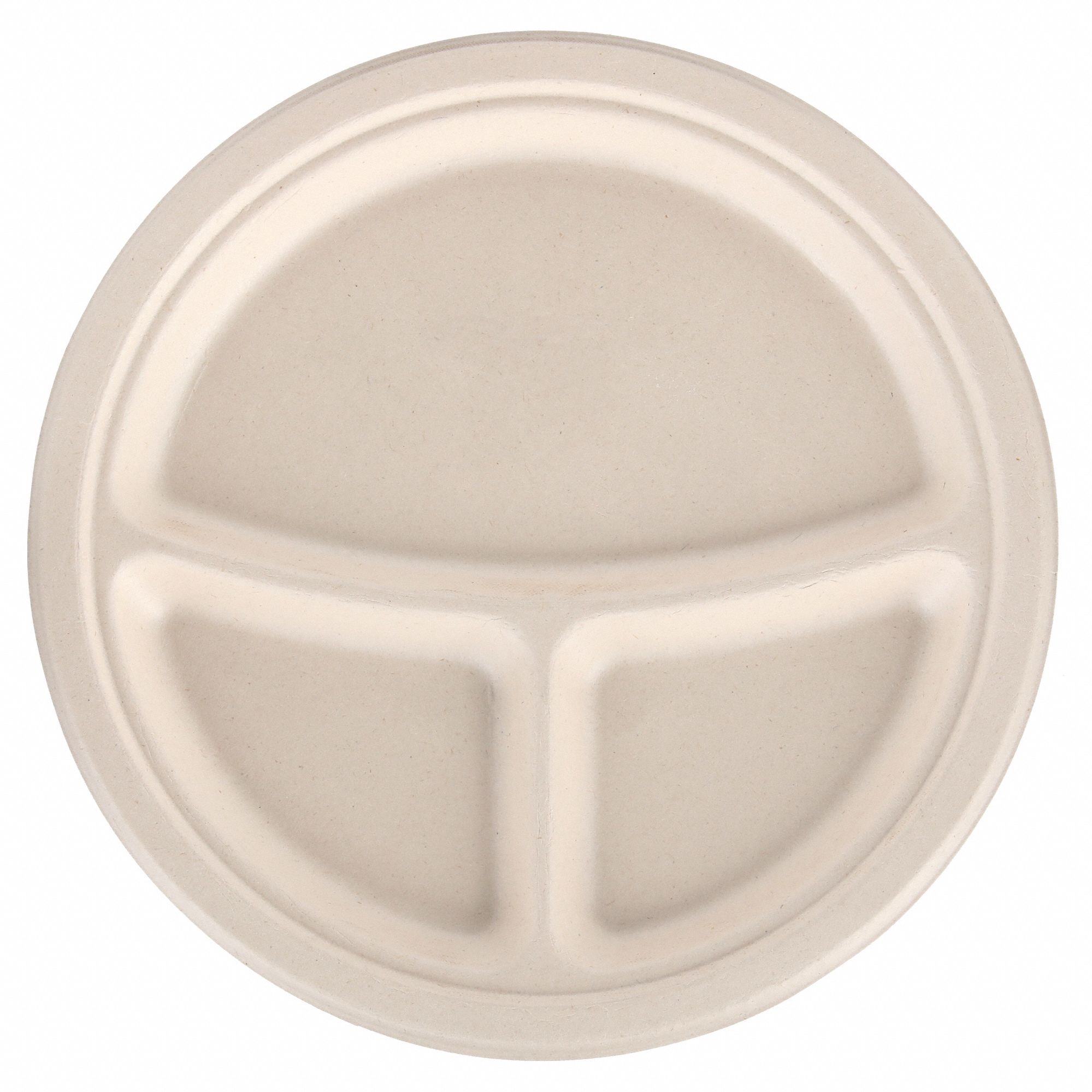 Ivory, Heavy-Wt, Disposable Fiber Plate - 800DL4|EPL-93-PF - Grainger