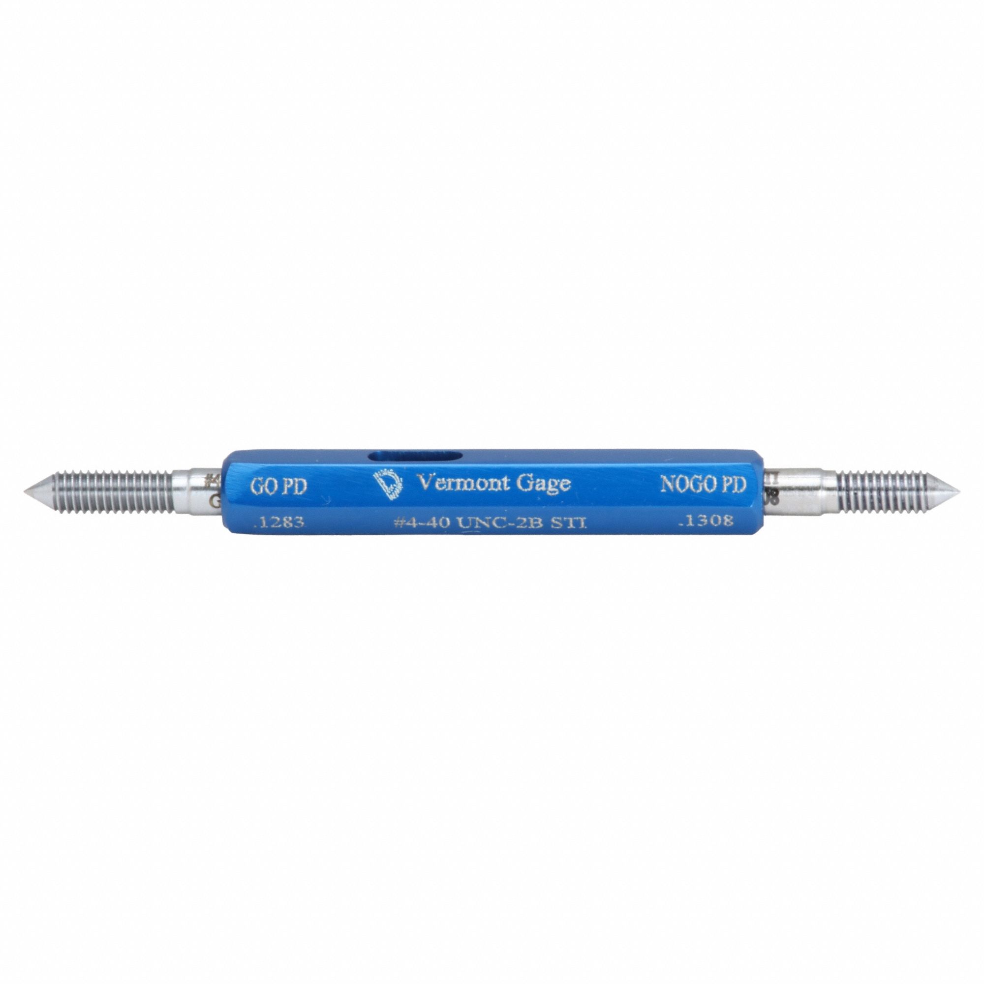 VERMONT GAGE, Go (Plus)/No-Go (Minus), #4-40 Thread Size, Threaded Plug ...