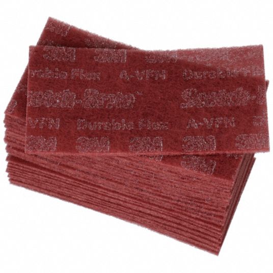 SCOTCH-BRITE, 4 1/2 in x 9 in, Aluminum Oxide, Sanding Hand Pad ...