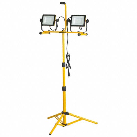 SOUTHWIRE, 10,000 lm Max Brightness, LED, Dual Head Work Light - 800WA7 ...