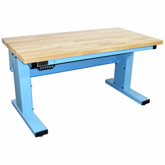 PRO-LINE, Adj Ht, Maple, Ergonomic Work Bench - 800X52|MVSII7230M-L14 ...