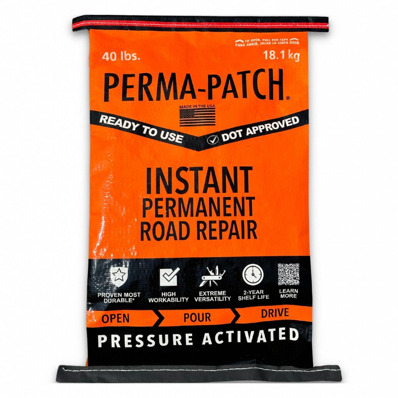 PERMA-PATCH, PP-40-PLC, Limestone Asphalt Mix, Cold Patch - 800X57|PP ...