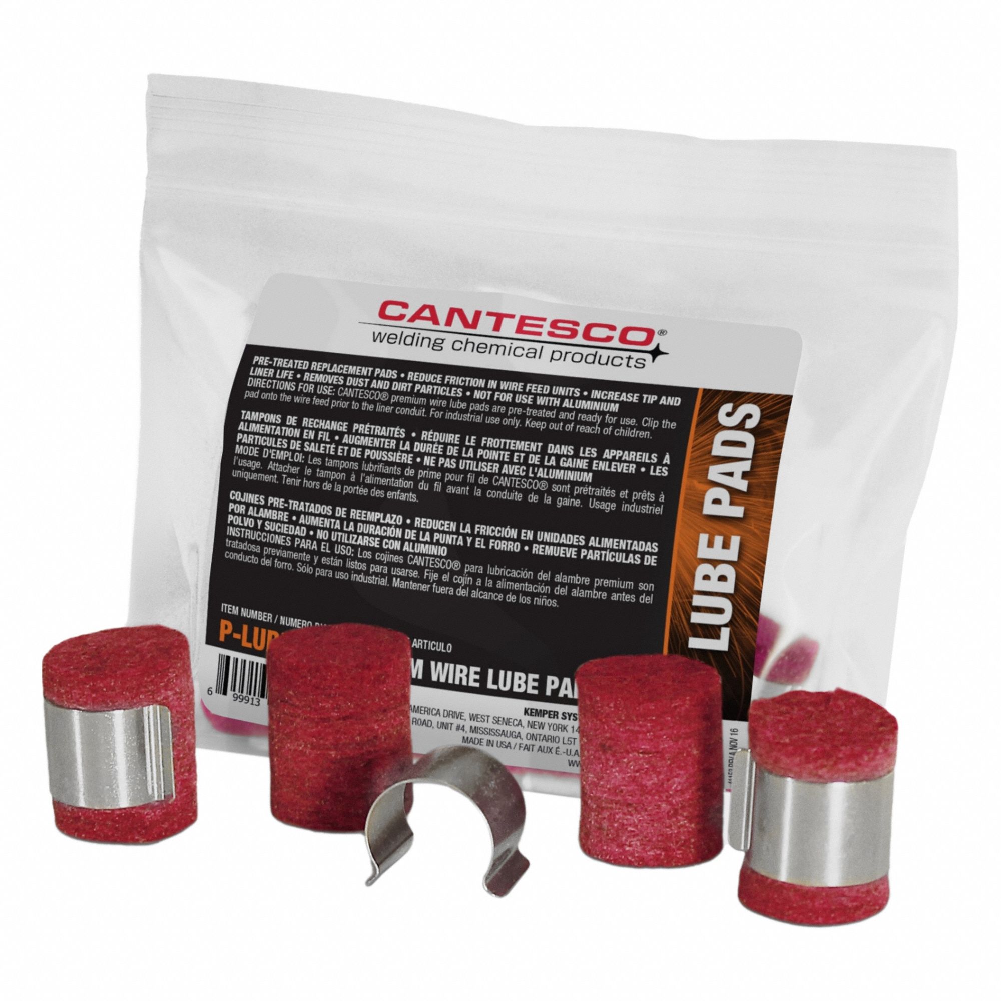 Gray/Pink, Lubricating & Cleaning Pads - 800ZW0|P-COMBO-6 - Grainger