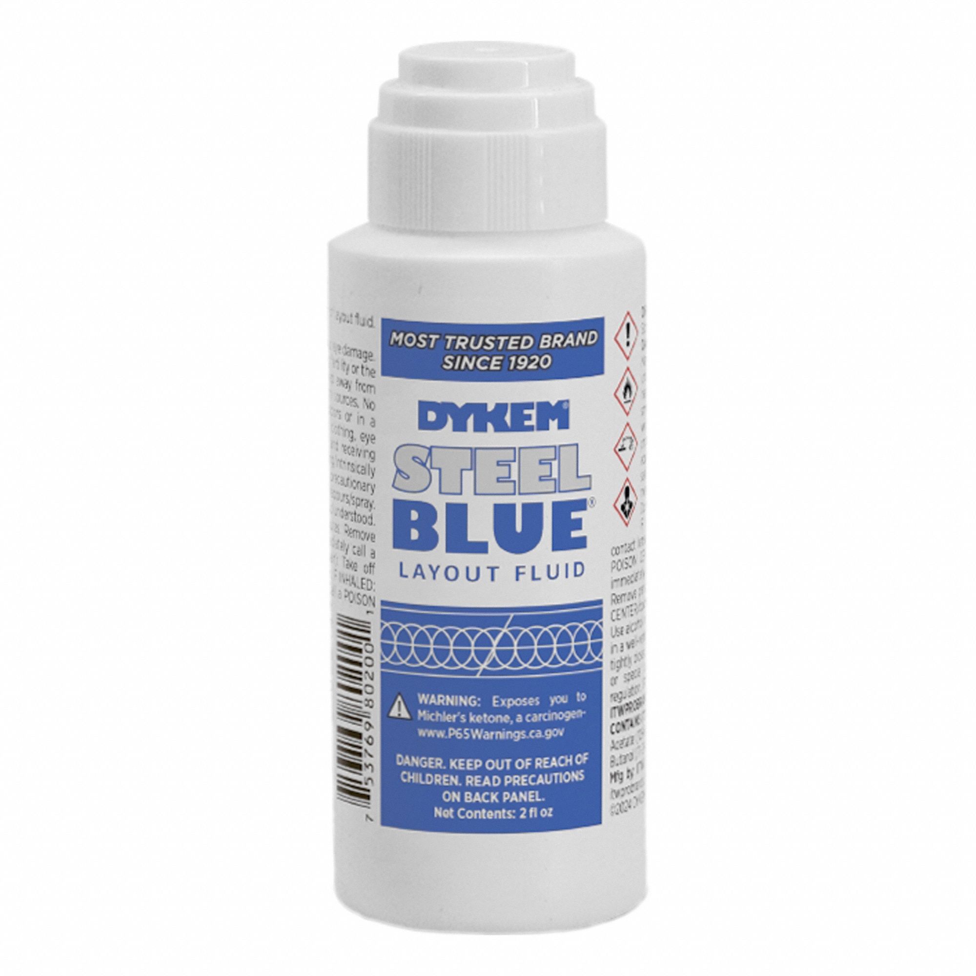 DYKEM, Steel Blue, 2 fl oz, Layout Fluid - 2C936|80200 - Grainger