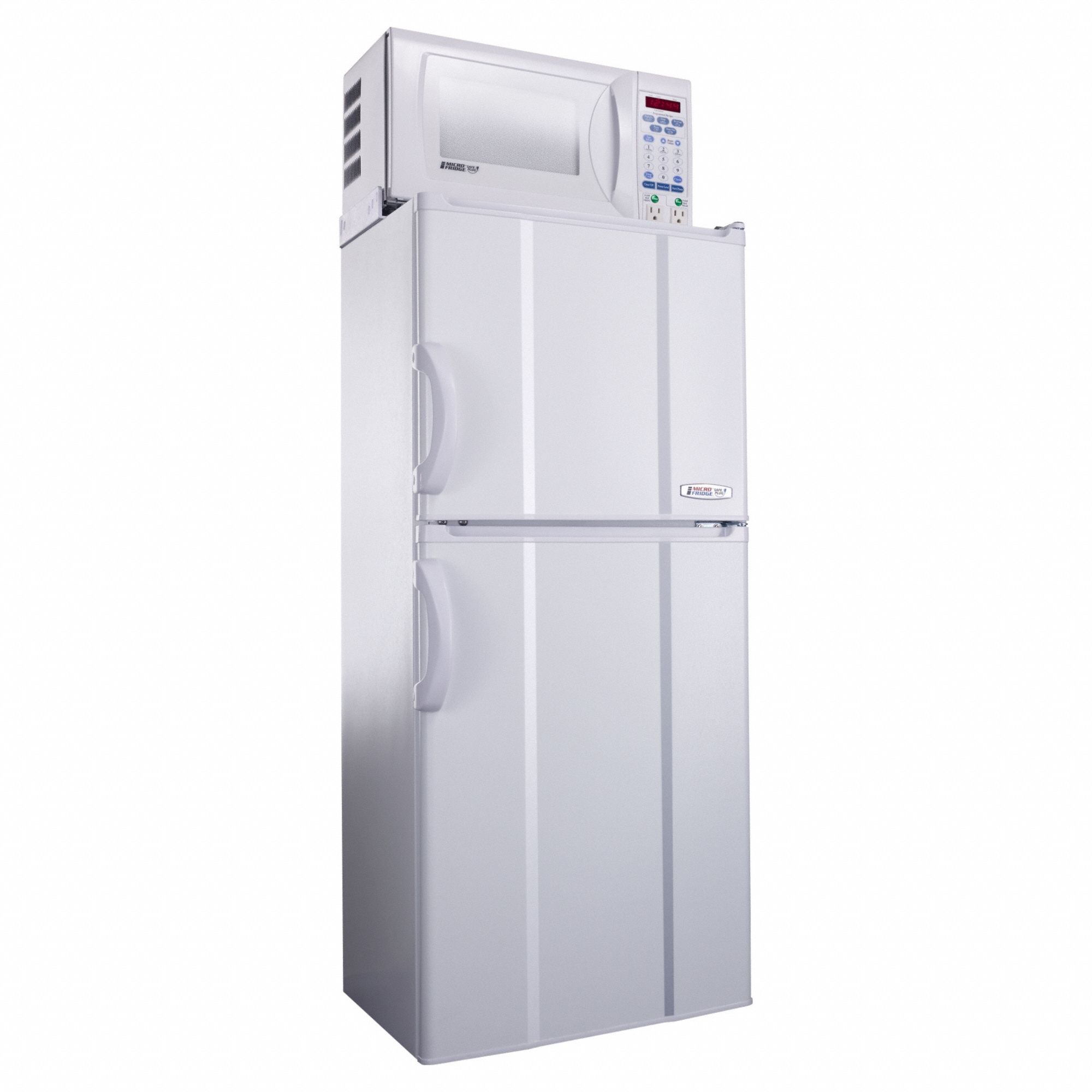 MICROFRIDGE, 4.8 cu ft Total Capacity, White, Refrigerator, Freezer ...