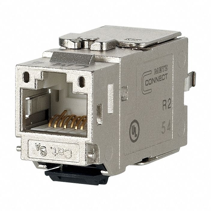 METZ CONNECT, Cat6A, Data/HDBaseT/Power, Keystone Module - 802LD2 ...