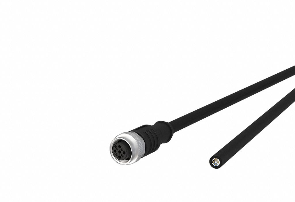 M12 Male Straight X Free End, 4 Pins, Sensor Cable - 802LF6|142MCA20010 ...