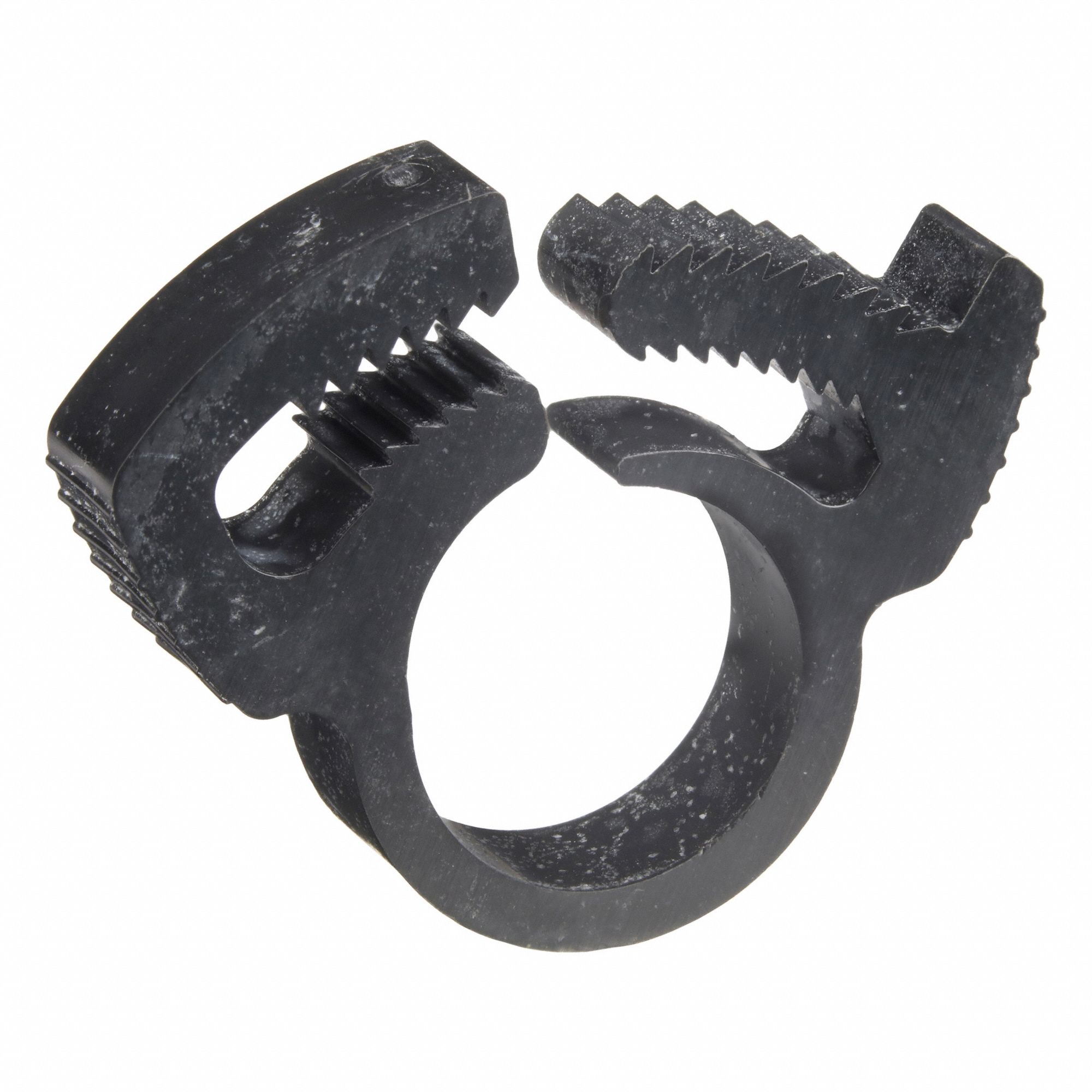 Nylon, Black, Double Grip Plastic Hose Clamp - 802NH9|HC-B-PA66-BK ...