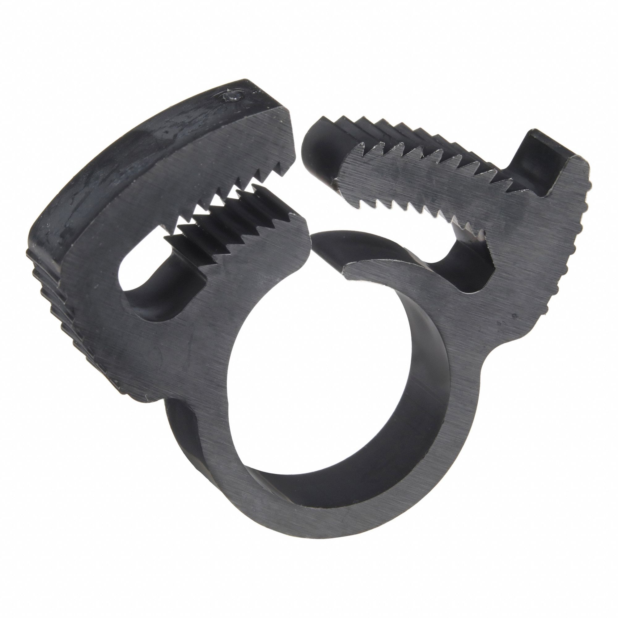 Nylon, Black, Double Grip Plastic Hose Clamp - 802NJ0|HC-BB-PA66-BK ...