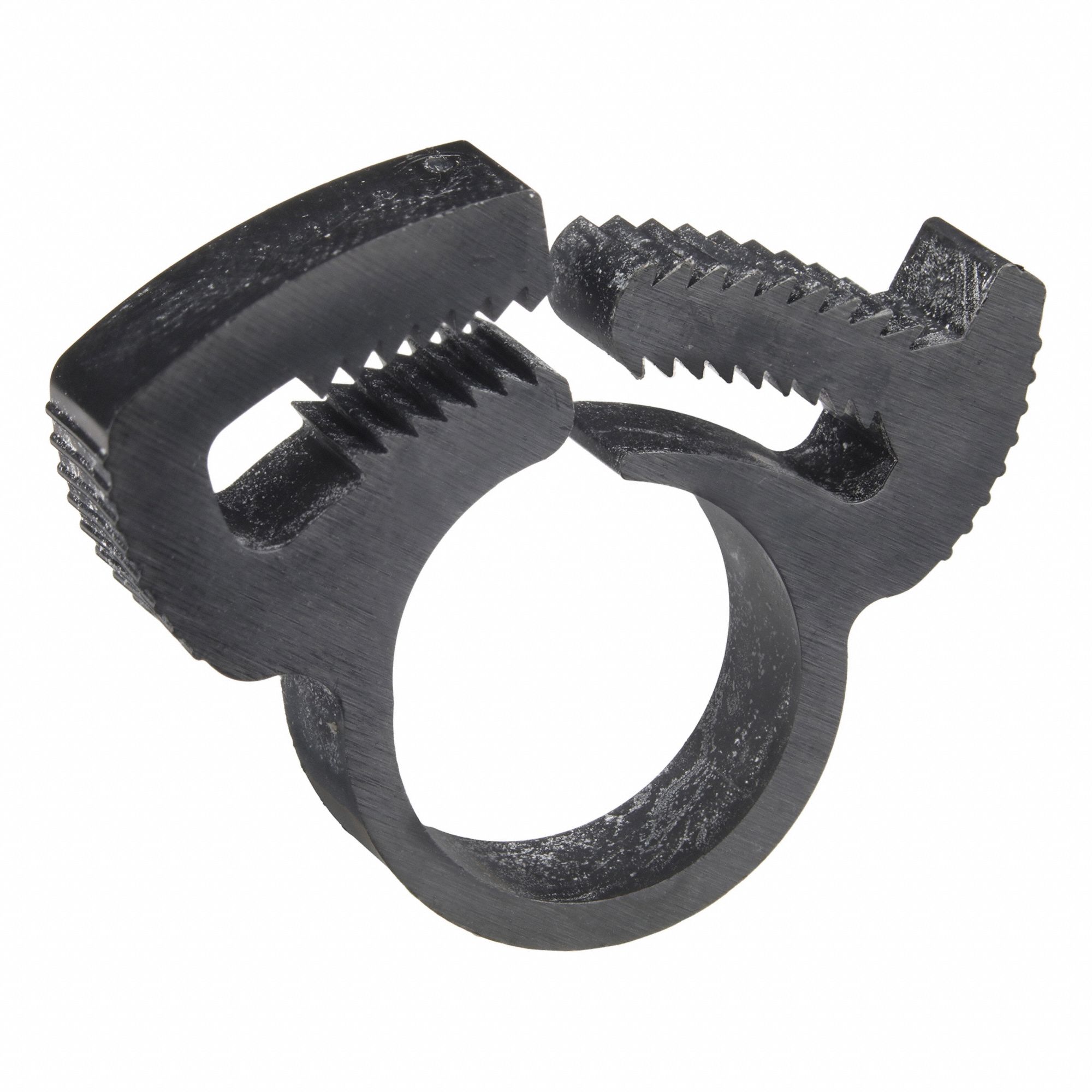 Nylon, Black, Double Grip Plastic Hose Clamp - 802NJ2|HC-CC-PA66-BK ...