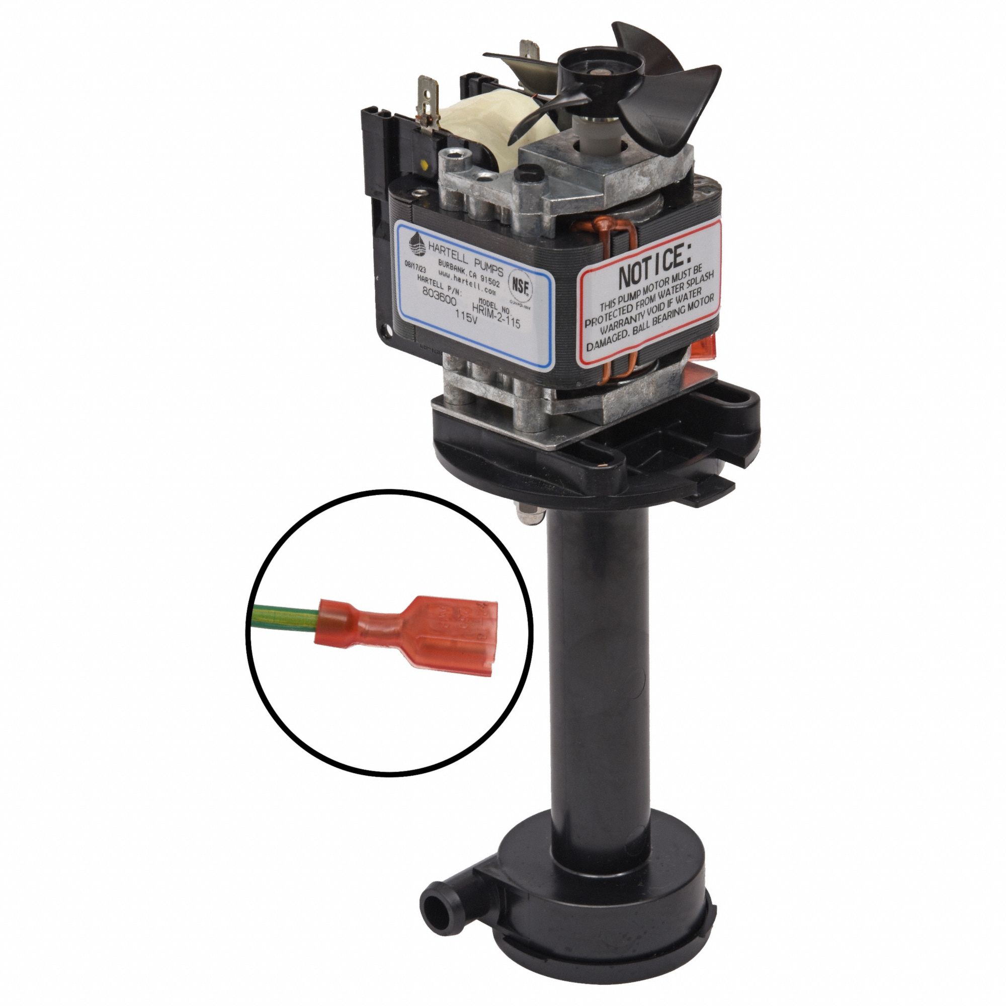 HARTELL, 1/4 hp, 115V AC, Ice Machine Pump - 811DA3|HRIM-2-115 - Grainger