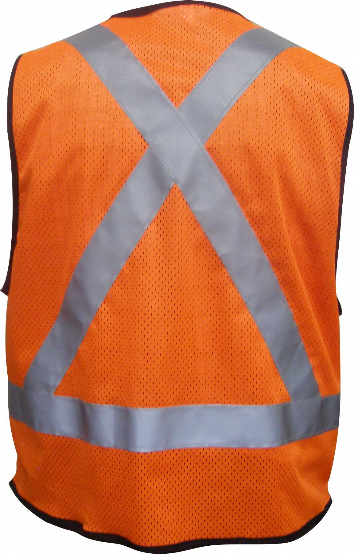 RPS, XL, Orange, TY/E C2 Org Mesh Zipper Vest size XL - 32HX26|8025-ORG ...