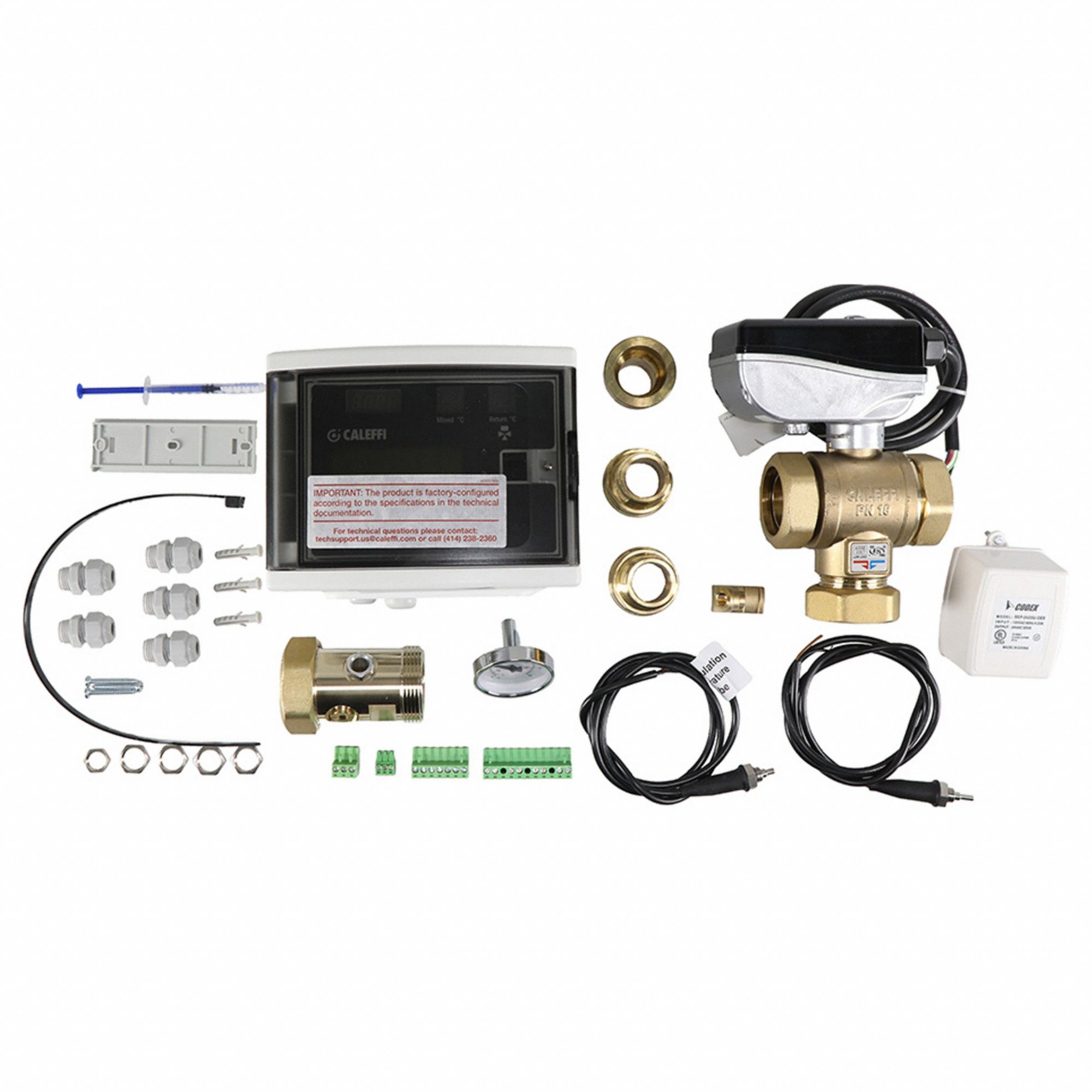 CALEFFI, 1 in Inlet Connection Size, 1 in Outlet Connection Size ...