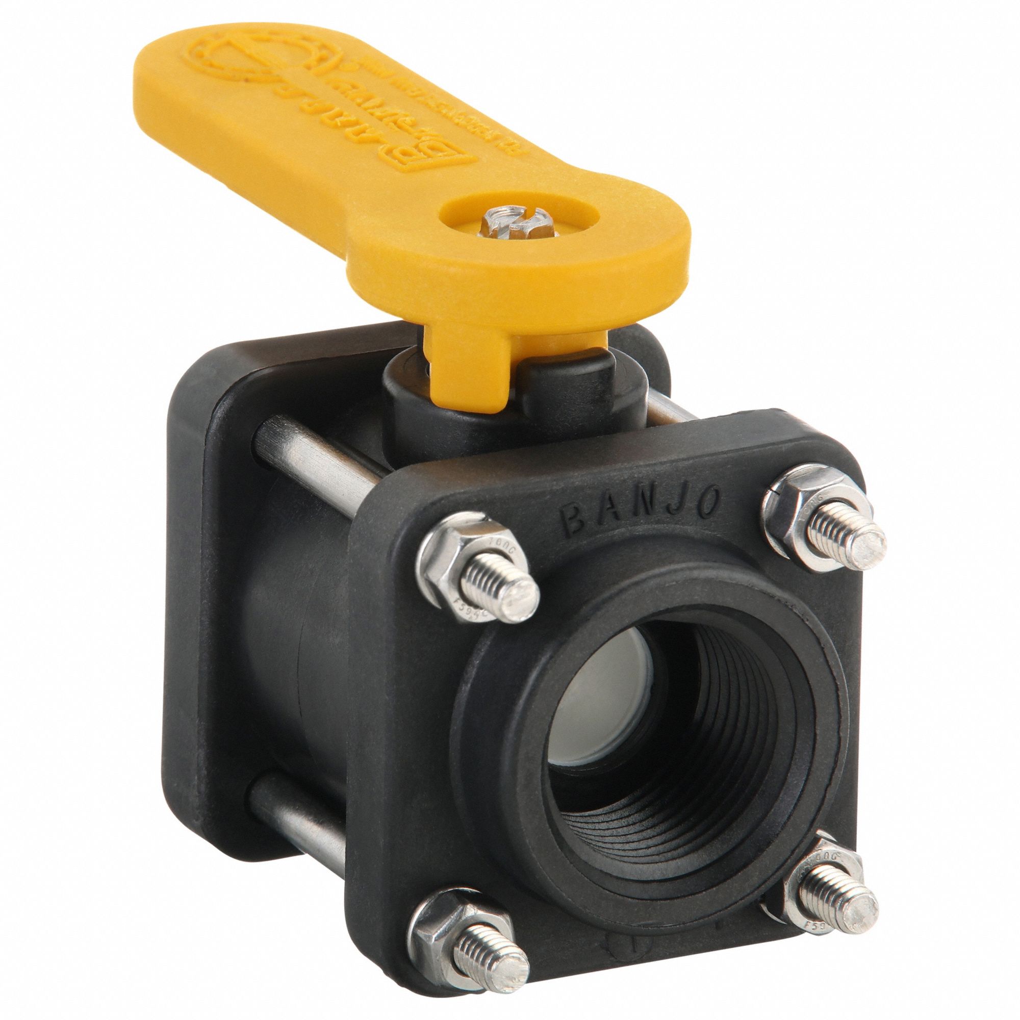 BANJO, 1 in, Polypropylene, Manual Two-Way Ball Valve - 803HW8|V100 ...