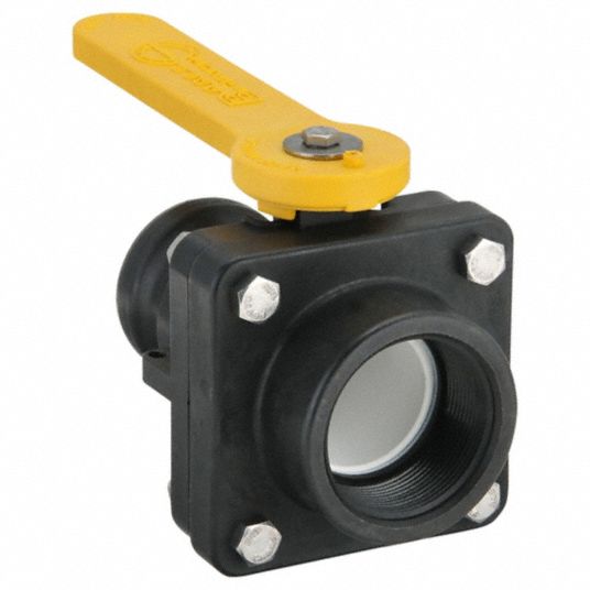 BANJO, 2 in, Polypropylene, Manual Two-Way Ball Valve - 803HY0|VSF204FP ...