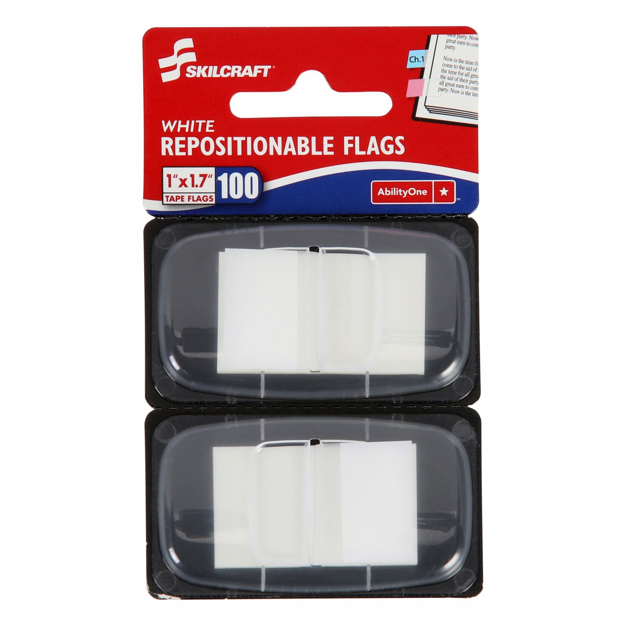 SKILCRAFT, White, 50 Sheets per Pad, Sticky Flags - 803TD8|7510-01-315 ...