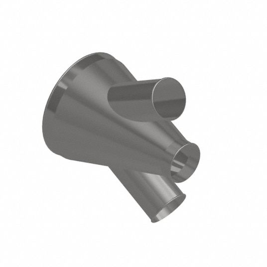 Steel, For 6 in_16 in Duct Dia, Dust Collection Duct and Fittings ...