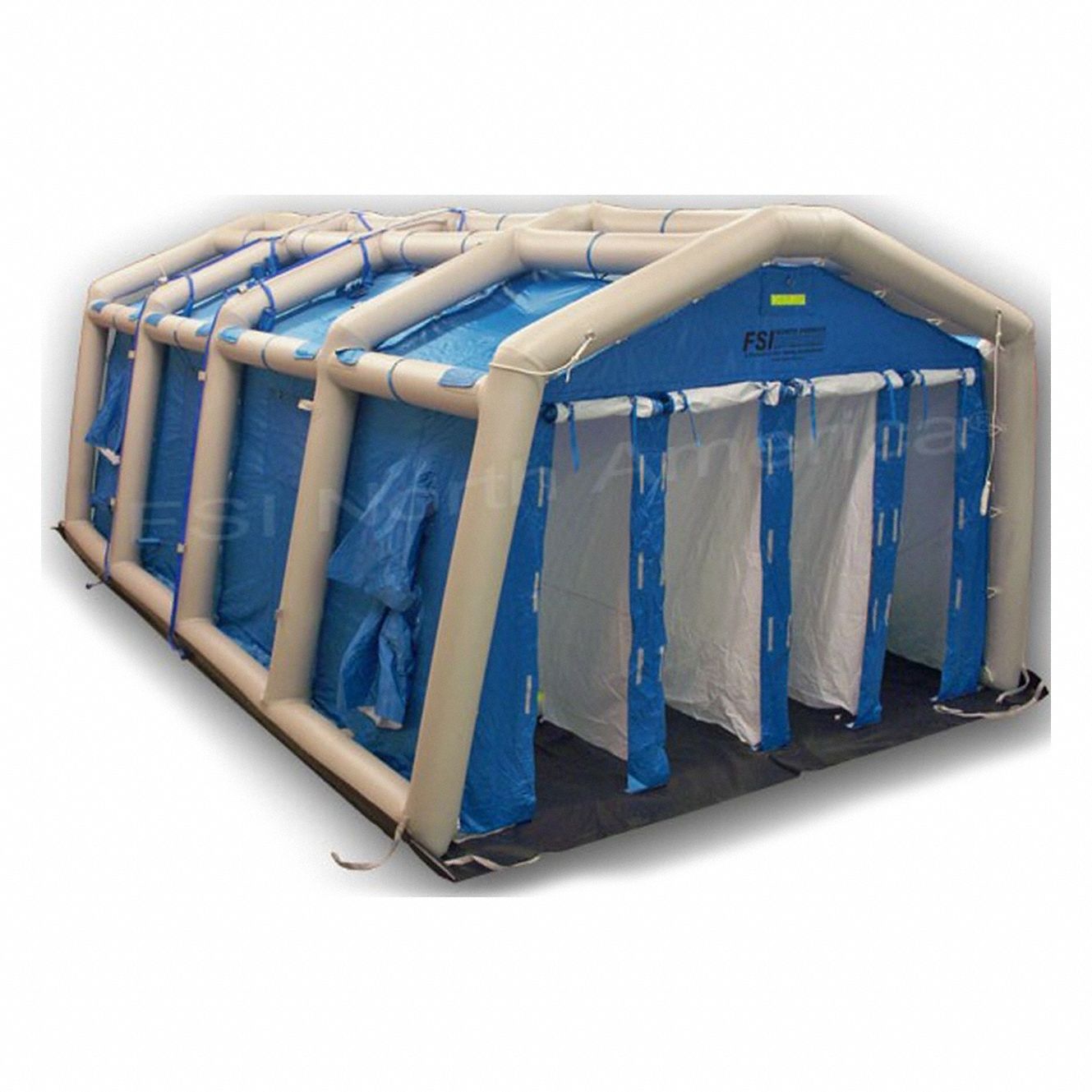 FSI, 4 Stations, 24 Spray Heads, Portable Decontamination Shower ...