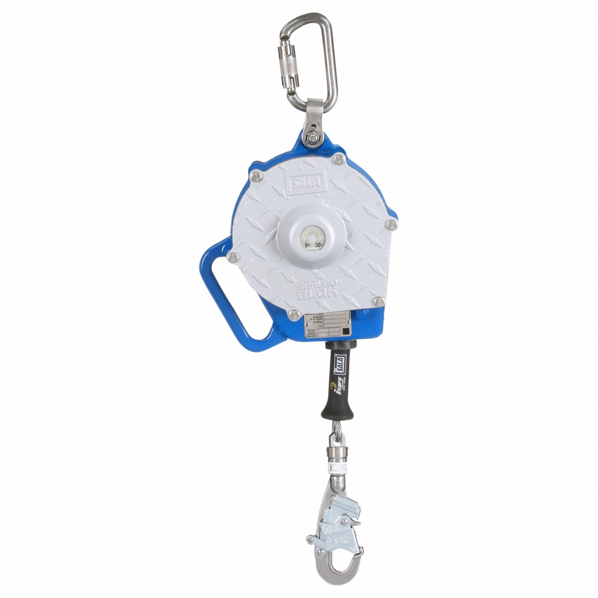 3M DBI-SALA, Stainless Steel Swivel Snap Hook Anchor, 30 ft Line, Self ...