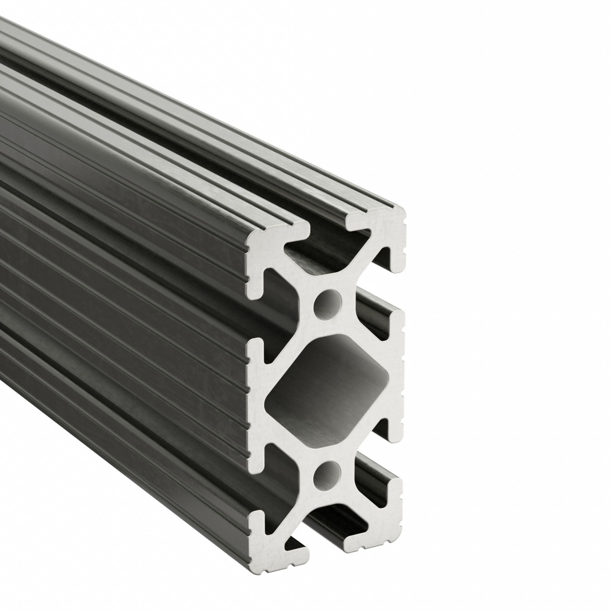 15 Series, 10 ft Nominal Lg, T-Slot Framing System - 804T35|1530-BLACK ...