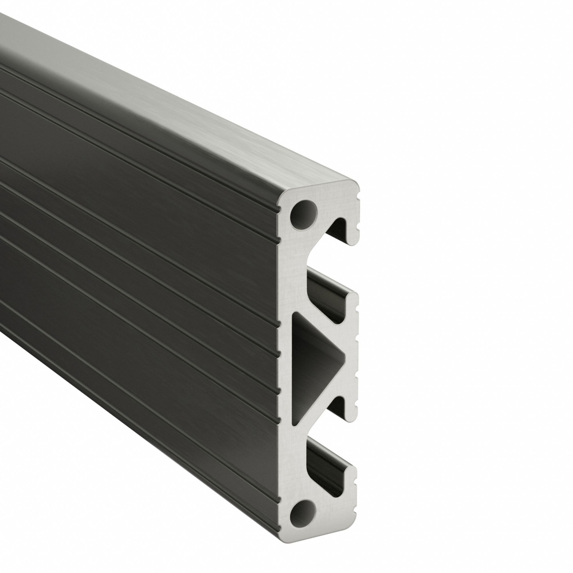 10 Series, 10 ft Nominal Lg, T-Slot Framing System - 804T76|2020-BLACK ...