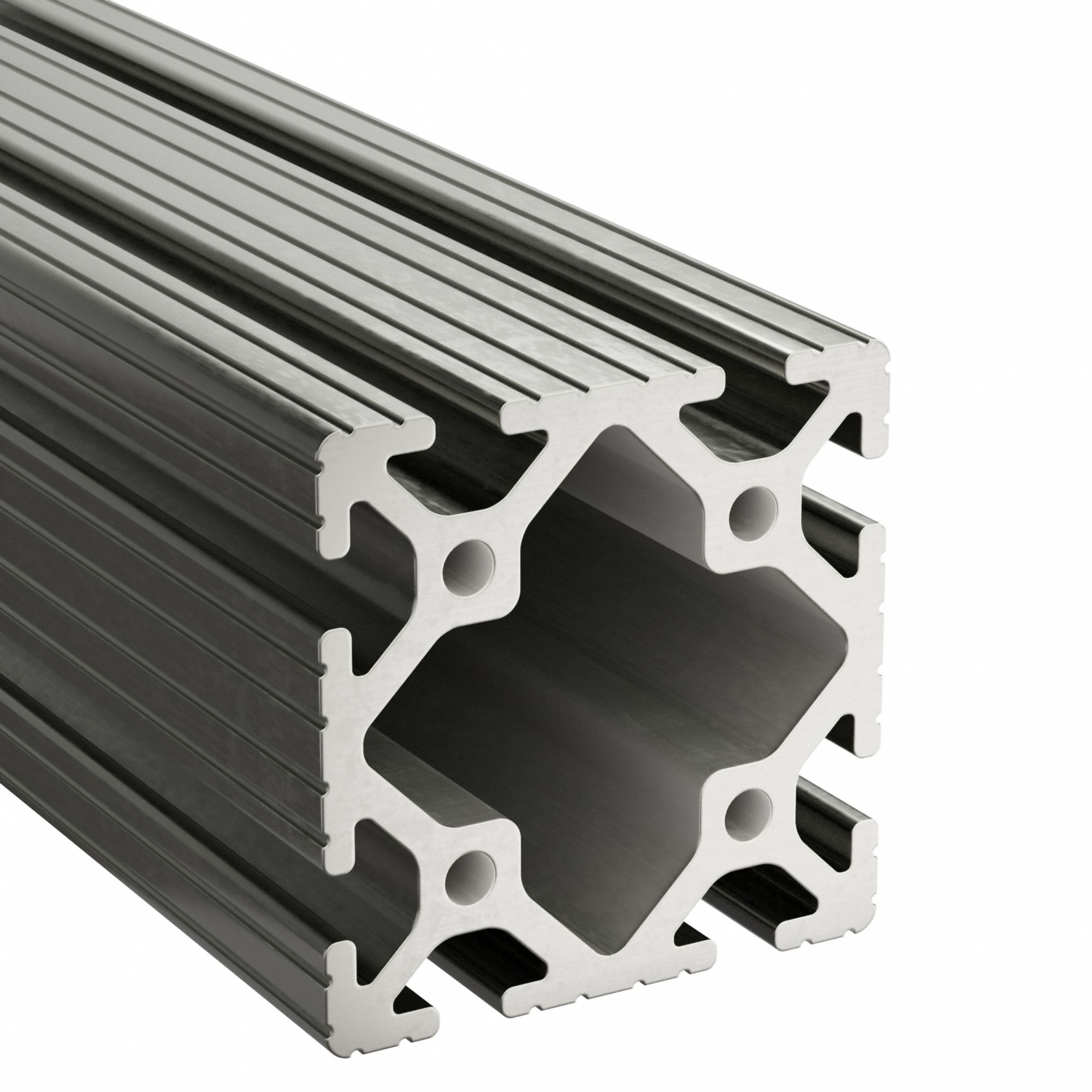 15 Series, 10 ft Nominal Lg, T-Slot Framing System - 804T77|3030-BLACK ...