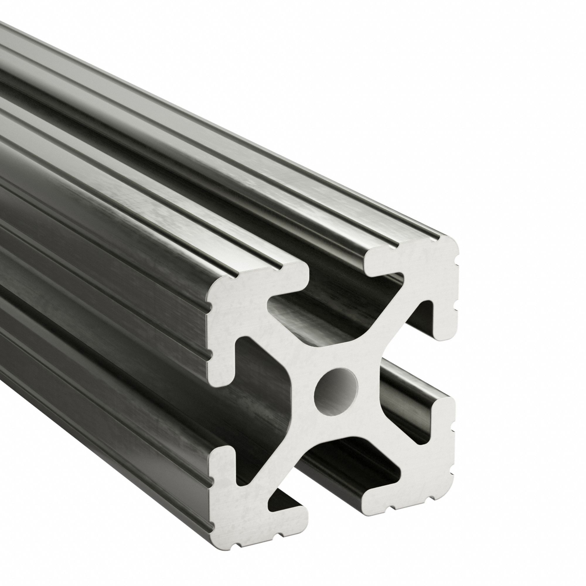 15 Series, 10 ft Nominal Lg, T-Slot Framing System - 804T93|1515-BLACK ...