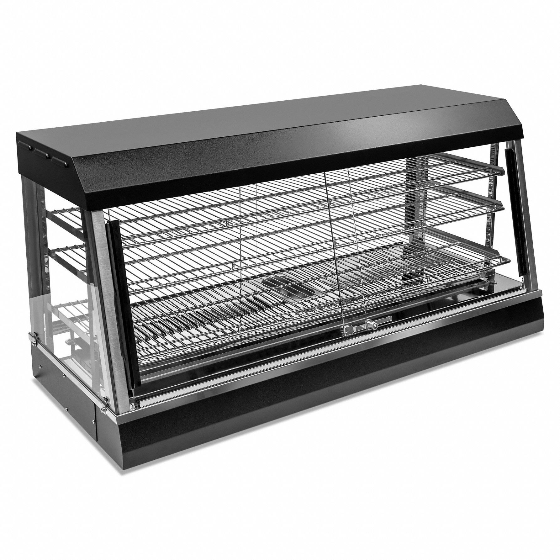 For Endless Variety of Food Products, 3 Shelves, Heated Display Case ...